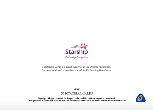 Sample of the back of our cards – Spectacular Cards